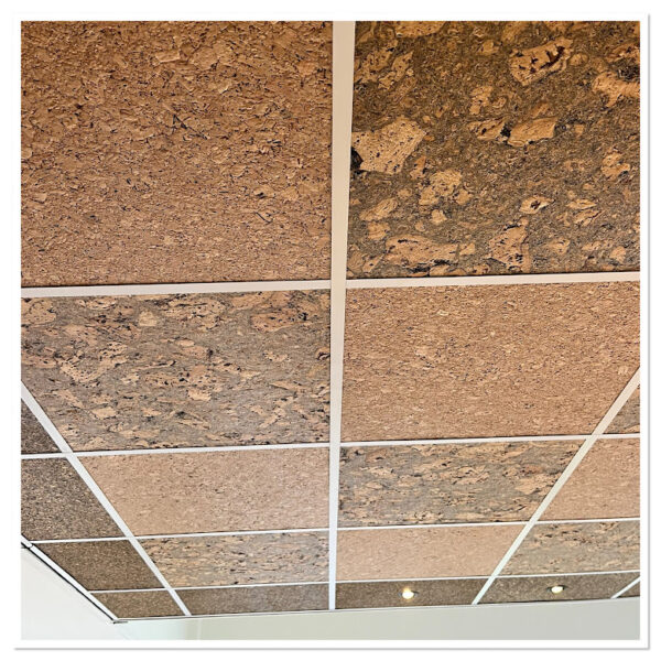 Koop Online: Plafond kurk platen, 6 stuks vanaf; - Kurk & Co.